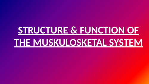 BTEC Level 2 Health an Social Care - Unit 10: Human Body Systems - FULL ...