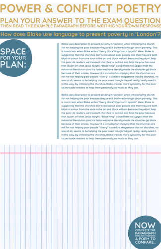 Power & Conflict Poetry: Example Analysis Activities | Teaching Resources