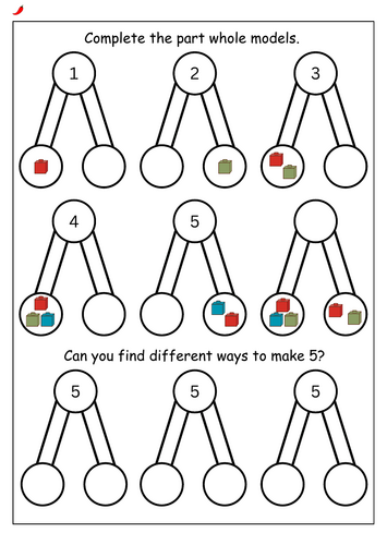 Number Bond within 5 | Value Pack | Differentiated Worksheets ...