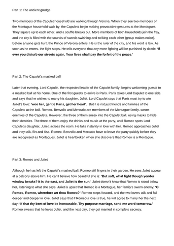 KS3 Romeo & Juliet: Introduction | Teaching Resources