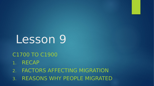 GCSE History. Edexcel Thematic Study. Migration to Britain | Teaching ...