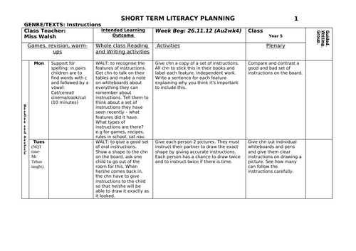 Literacy Planning Year 6 English Newspaper Reports Instructional ...
