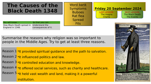 Black Death. The Causes | Teaching Resources