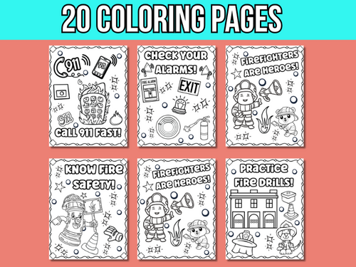 Fire Safety Week Coloring Pages - Fire Prevention Week Activities ...