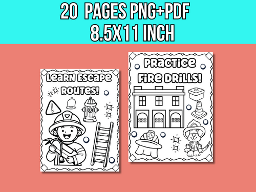 Fire Safety Week Coloring Pages - Fire Prevention Week Activities ...