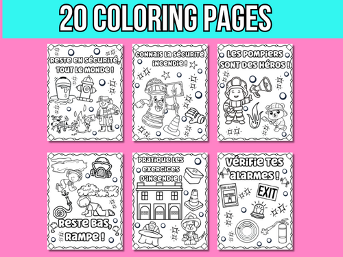 French Fire Safety Week Coloring Pages - Fire Prevention Week ...