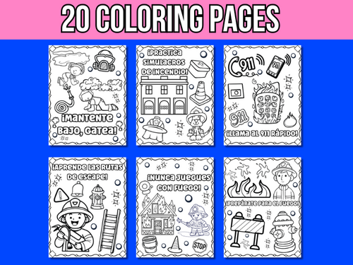 Spanish Fire Safety Week Coloring Pages - Fire Prevention Week ...