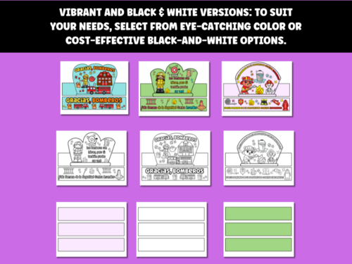 Spanish Fire Safety Week Crown Craft|Fire Safety Hats Crowns Headband ...