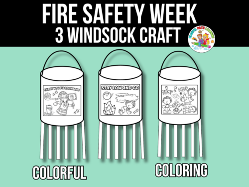 Fire Safety Week Activities Crafts And Art Project Windsock|Hanging ...