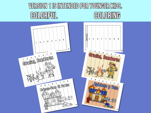 Spanish Fire Safety Week Agamograph Art Coloring Activities | Teaching ...