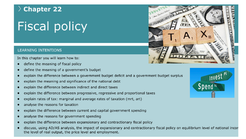 Unit 5: Government macroeconomic intervention (SOW and FULL 4 Week ...