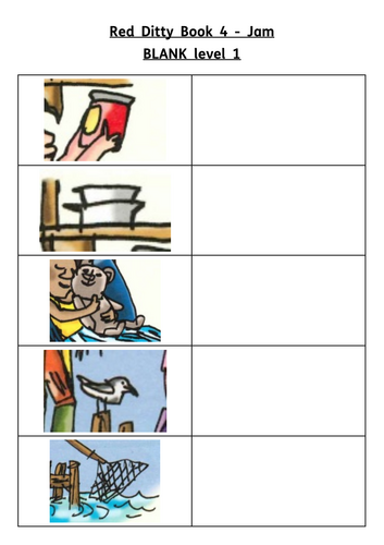 RWI Red Ditty Book 04 - Jam resources | Teaching Resources