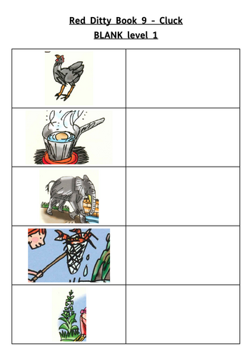 Read Write Inc - RWI Red Ditty Book resources and activities bundle ...