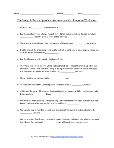 The Story of China - Episode 1: Ancestors | Teaching Resources