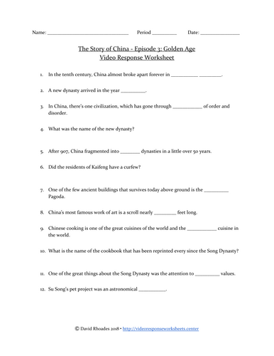 The Story of China - Episode 3: Golden Age | Teaching Resources