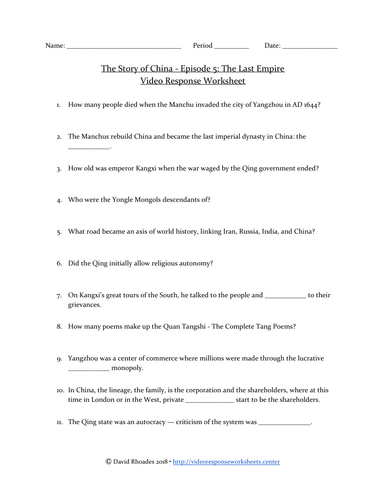 The Story of China - Episode 5: The Last Emperor | Teaching Resources
