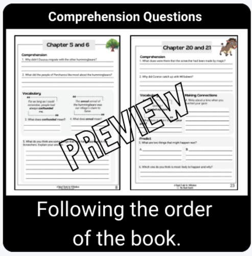 WILLODEEN NOVEL STUDY based on the book by KATHERINE APPLEGATE ...