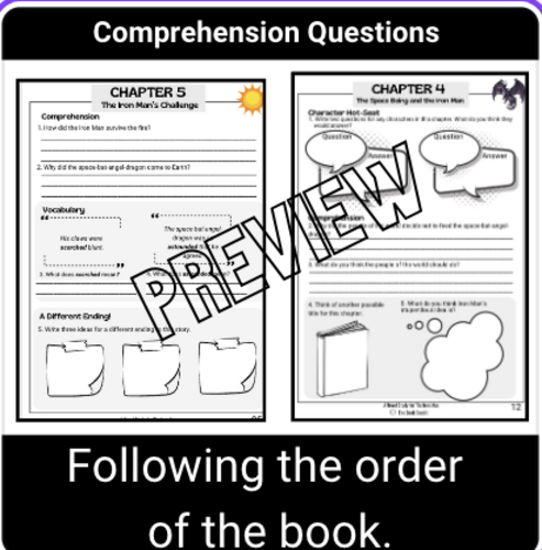 THE IRON MAN NOVEL STUDY based on the story by Ted Hughes | Teaching ...