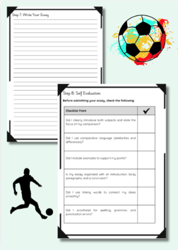 Football World Cup Qualifiers 2024 English Comparative Writing Workbook ...