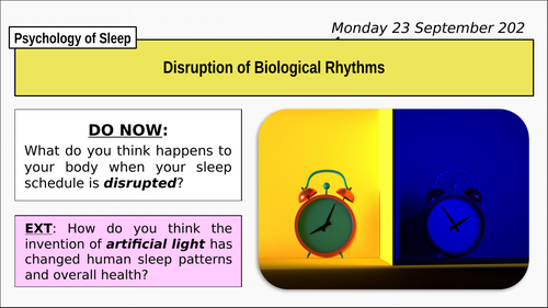 Oxford AQA A Level Psychology: THE DISRUPTION OF BIOLOGICAL RHYTHMS [3. ...