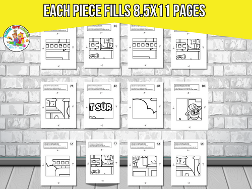 French Fire Safety Week Collaborative Poster Art Coloring Pages ...