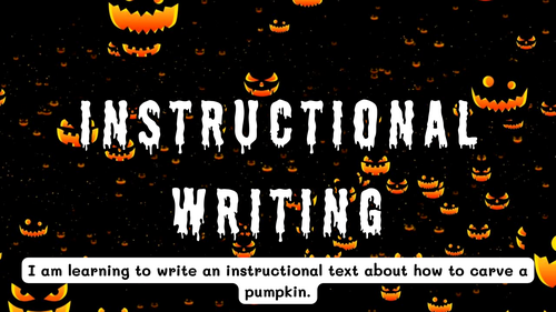 Halloween Instructional Writing How to Carve a Pumpkin | Teaching Resources