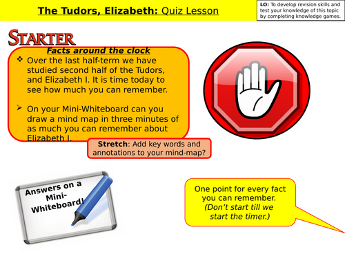 The Tudors, Elizabeth: Quiz Lesson | Teaching Resources