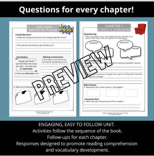 DOG MAN Book One BOOK COMPANION | Teaching Resources