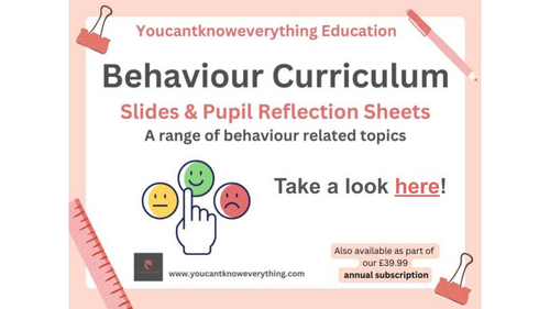 Importance of behaviour tutorial / assembly | Teaching Resources