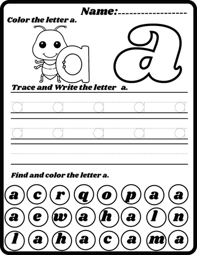 Phonics Worksheets | Lowercase Phonics Tracing Handwriting Worksheets ...