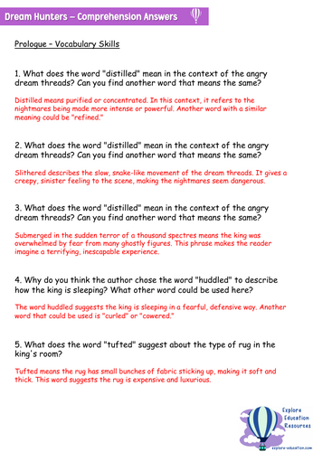 FREEBIE TASTER KS2 Dream Hunters by Nazima Pathan - Reading ...