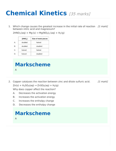 Reactivity 2 / IB Chemistry / Reactivity 2.2 (Including HL and ...