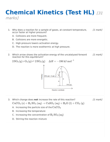 Reactivity 2 / IB Chemistry / Reactivity 2.2 (Including HL and ...