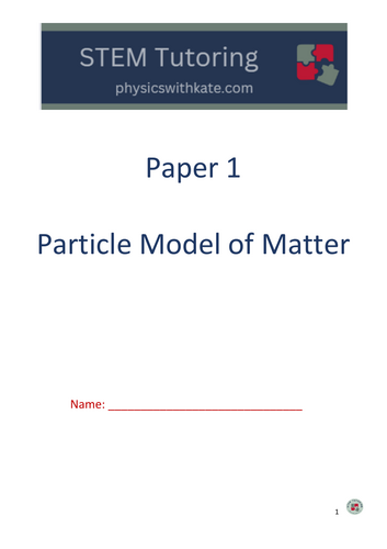 GCSE P1 Particle Model of Matter Triple Complete workbook with answers | Teaching Resources