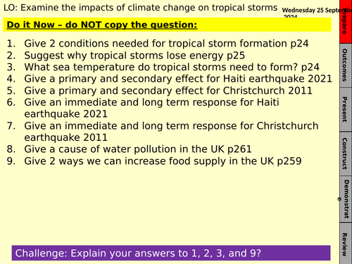 AQA GCSE Geography - Natural Hazards. | Teaching Resources