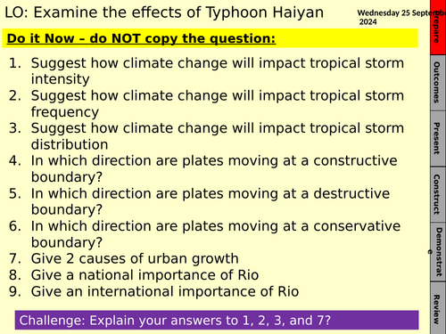 AQA GCSE Geography - Natural Hazards. | Teaching Resources