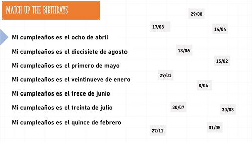 KS2 /3: Spanish days, months and dates ppt | Teaching Resources