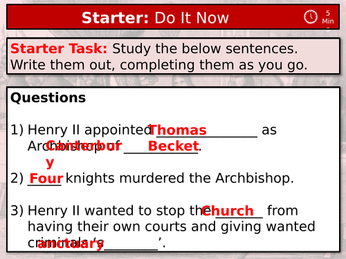 KS3 Medieval - Why Did the Barons Revolt Against King John? | Teaching ...