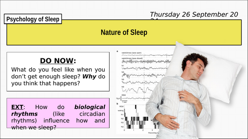 Oxford AQA A Level Psychology: THE NATURE OF SLEEP [3.3.1 Psychology of ...