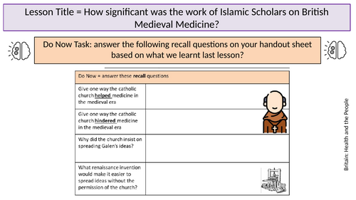 Islamic/Muslim Medieval Medicine- GCSE History - Britain: Health and ...