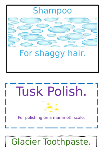 How to wash a woolly mammoth instruction writing | Teaching Resources
