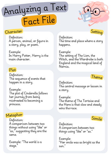 Analyzing Literature Unit of Work - Age 7-11 | Teaching Resources