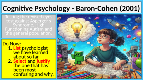 Baron Cohen et al 2001 CIE | Teaching Resources