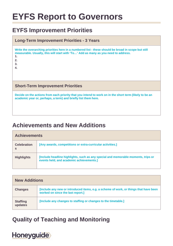 EYFS Leader Folder Pack | Teaching Resources