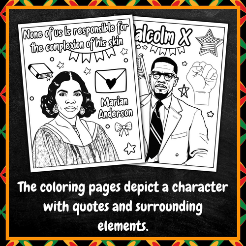 Black History Month Heroes Coloring Pages | famous Black figures ...