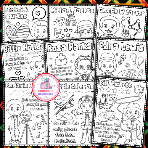 Black History Month Coloring Pages | Black heroes quotes coloring ...