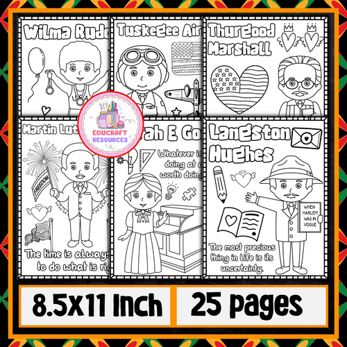 Black History Month Coloring Pages | Black heroes quotes coloring ...
