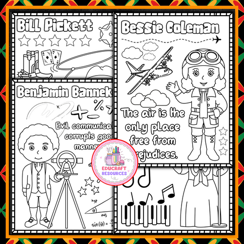 Black History Month Coloring Pages | Black History Month coloring ...