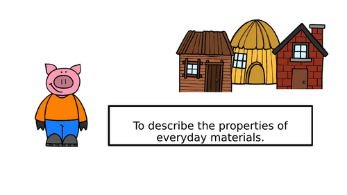 KS1 Materials complete unit The Three Little Pigs Building Corporation ...