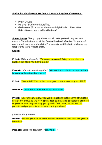 Baptism KS1 PPT & Lesson Plan | Teaching Resources